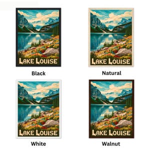 Lake Louise Vintage Travel Poster - Lake Louise Print, Banff National ...