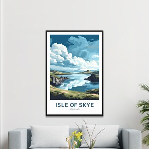 Isle of Skye Travel Print - Isle of Skye Poster, Scotland Wall Art ...