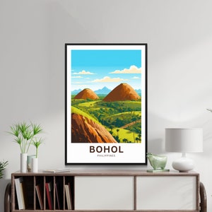 Bohol Travel Print - Bohol Poster, Philippines Wall Art, Framed Present ...