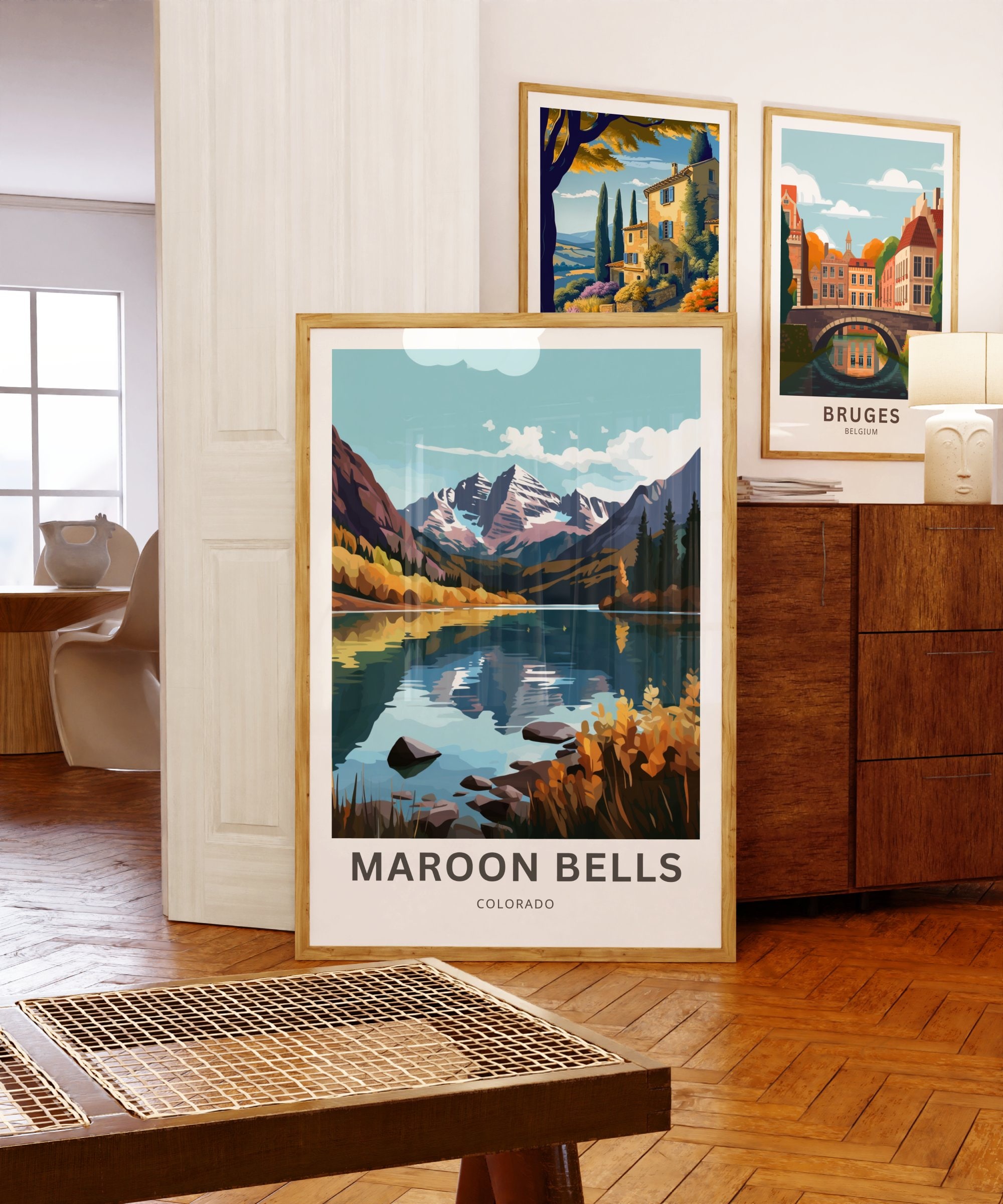 Personalized Maroon Bells Travel Print Maroon Bells Poster - Etsy