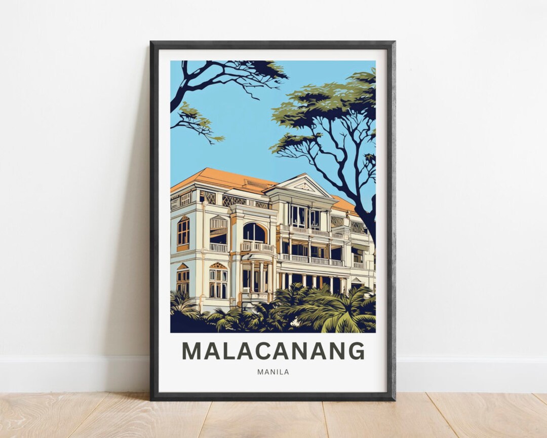 Malacañang Palace Travel Print - Malacañang Palace Poster, Manila Wall ...