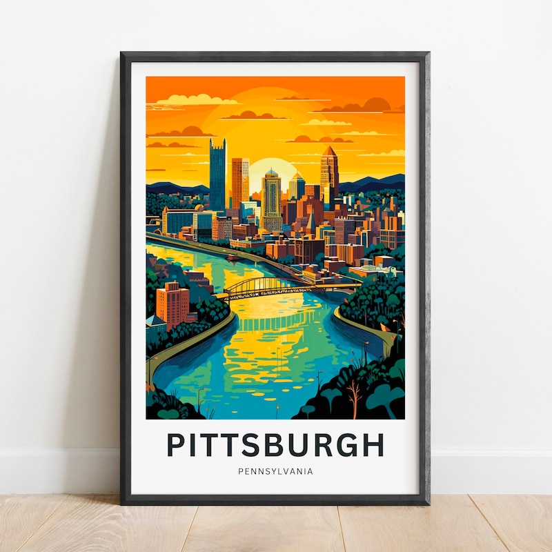 Pittsburgh Print - Etsy