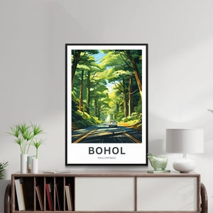 Bohol Travel Print Bohol Poster, Philippines Wall Art, Framed Present ...