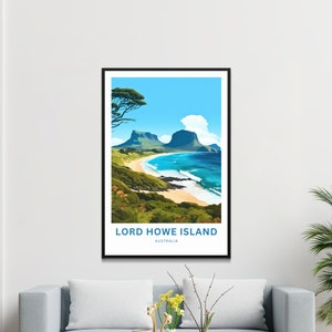 Lord Howe Island Travel Print - Lord Howe Island Poster, Australia Wall ...