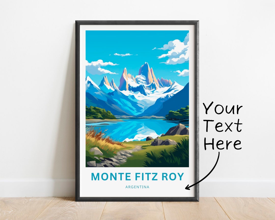 Personalized Monte Fitz Roy Travel Print Monte Fitz Roy Poster ...