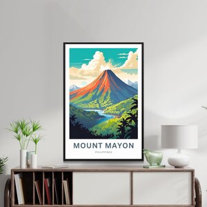 Personalized Mount Mayon Island Travel Print - Mount Mayon Island ...