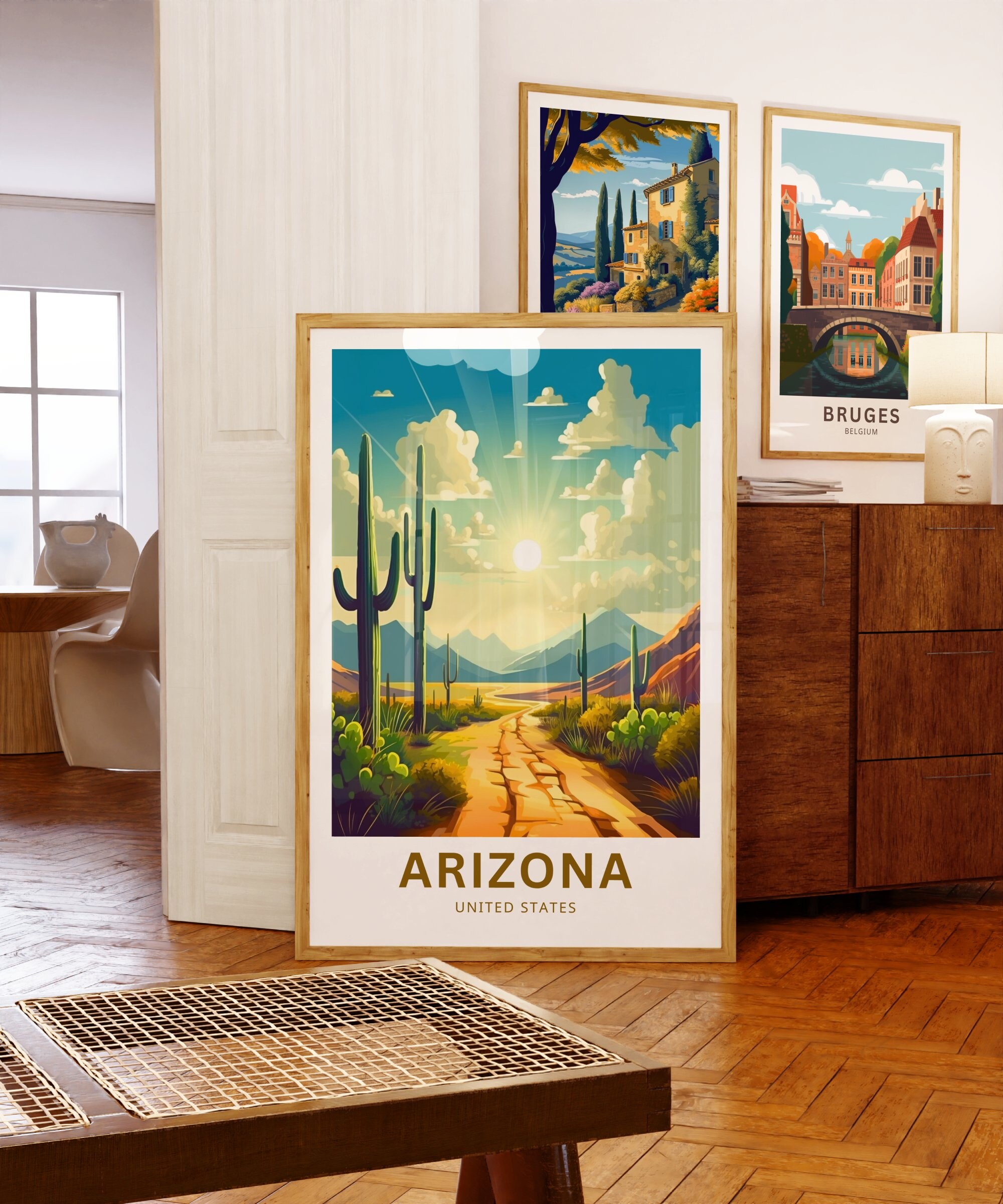 Arizona Travel Print - Arizona Poster, United States Wall Art, Framed ...