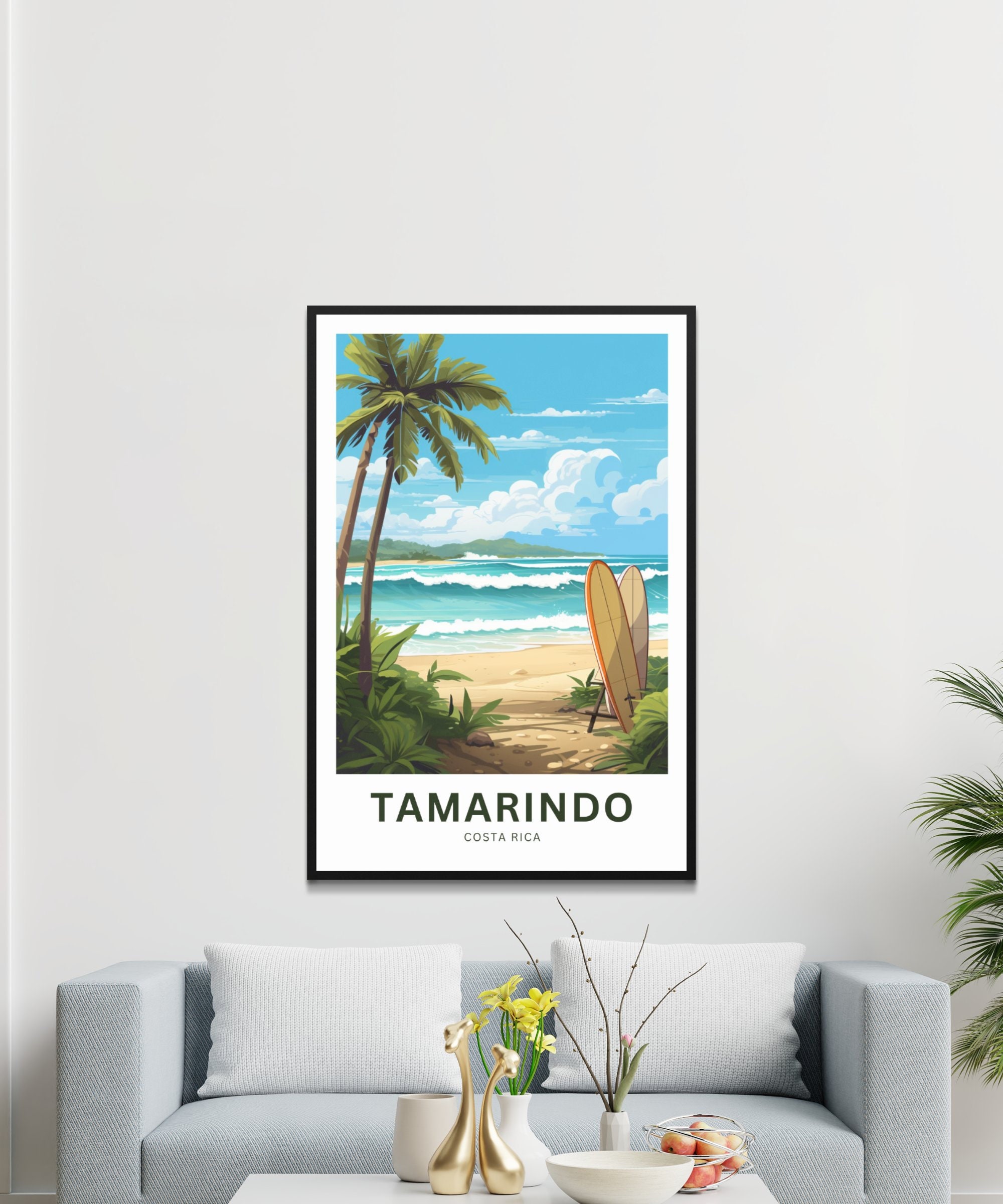 Personalized Tamarindo Travel Print Tamarindo Poster Costa - Etsy