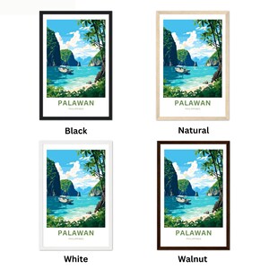 Personalized Palawan Travel Print Palawan Poster, Philippines Wall Art, Framed Present, Gift ...