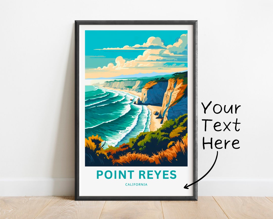 Personalized Point Reyes Travel Print - Point Reyes Poster, California ...