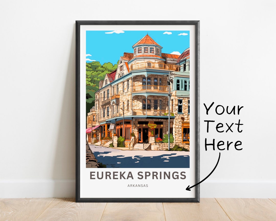Personalized Eureka Springs Travel Print - Eureka Springs Poster ...