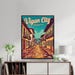 Vigan Vintage Travel Poster - Vigan Print, Philippines Wall Art, Framed ...