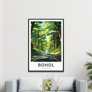 Bohol Travel Print Bohol Poster, Philippines Wall Art, Framed Present ...
