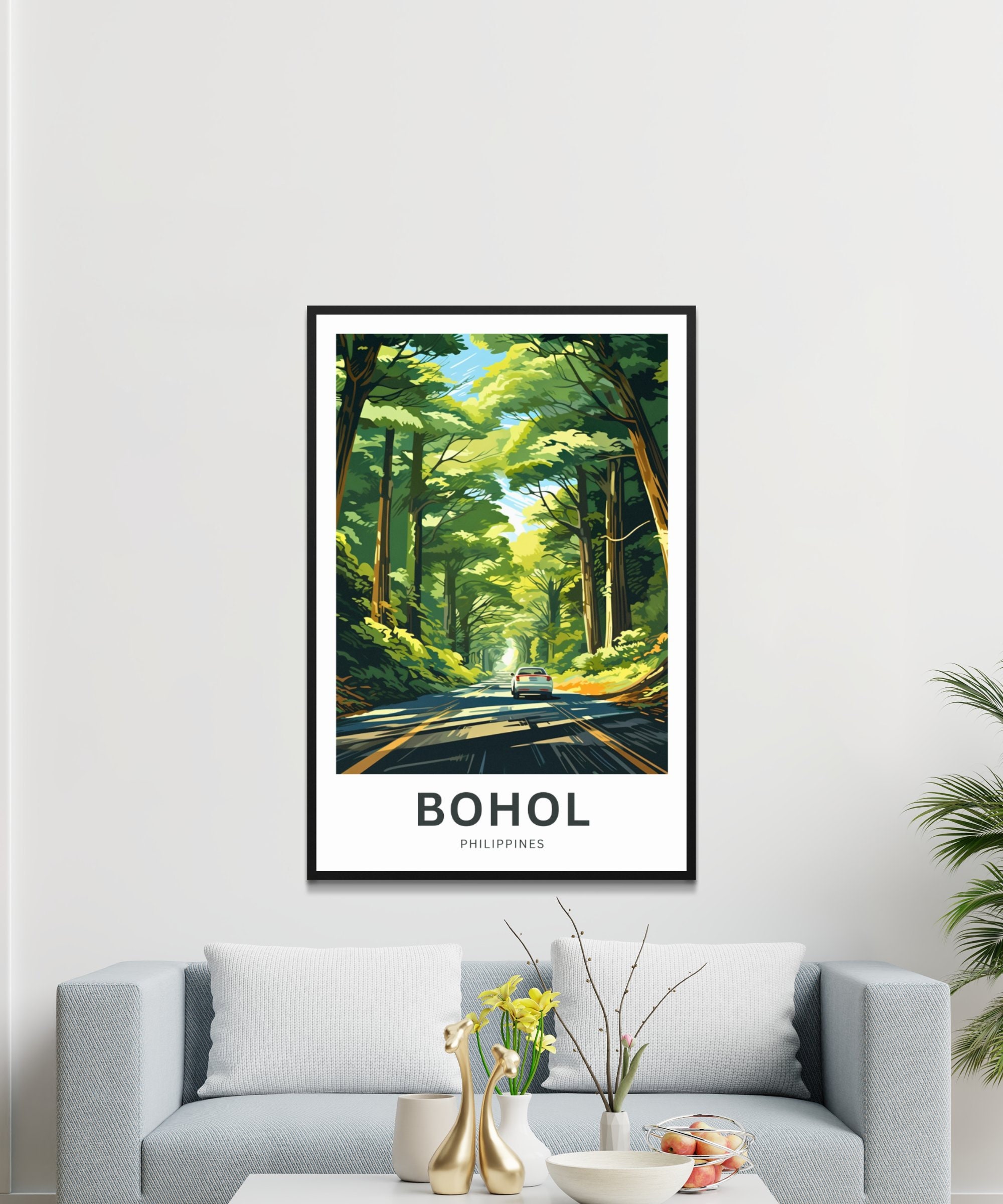 Personalized Bohol Travel Print Bohol Poster Philippines - Etsy UK