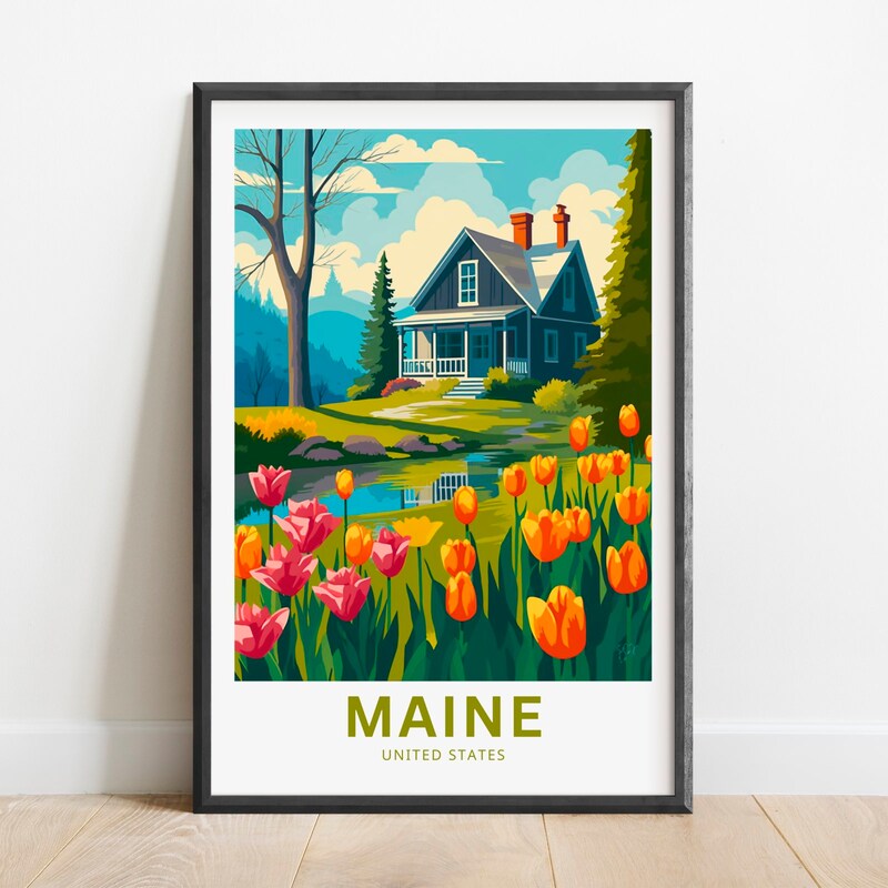 Maine Poster - Etsy