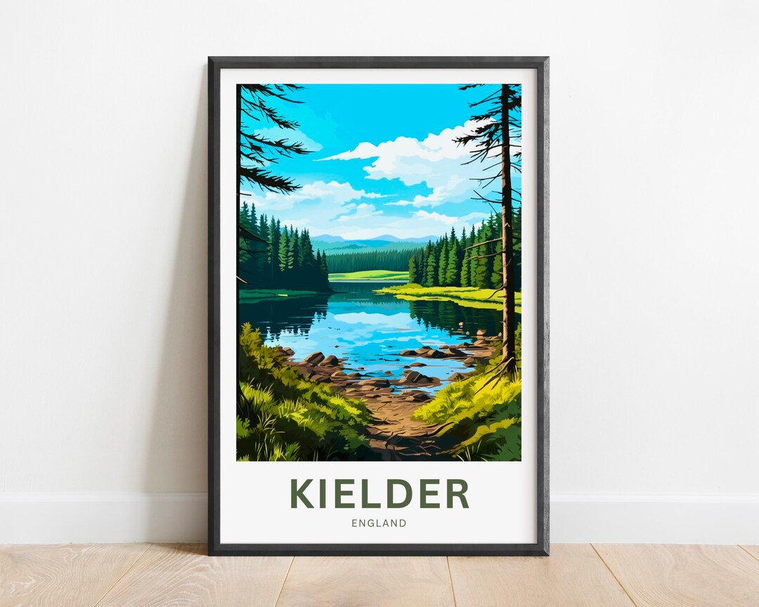 Kielder Travel Print - Kielder Poster, England Wall Art, Framed Present ...