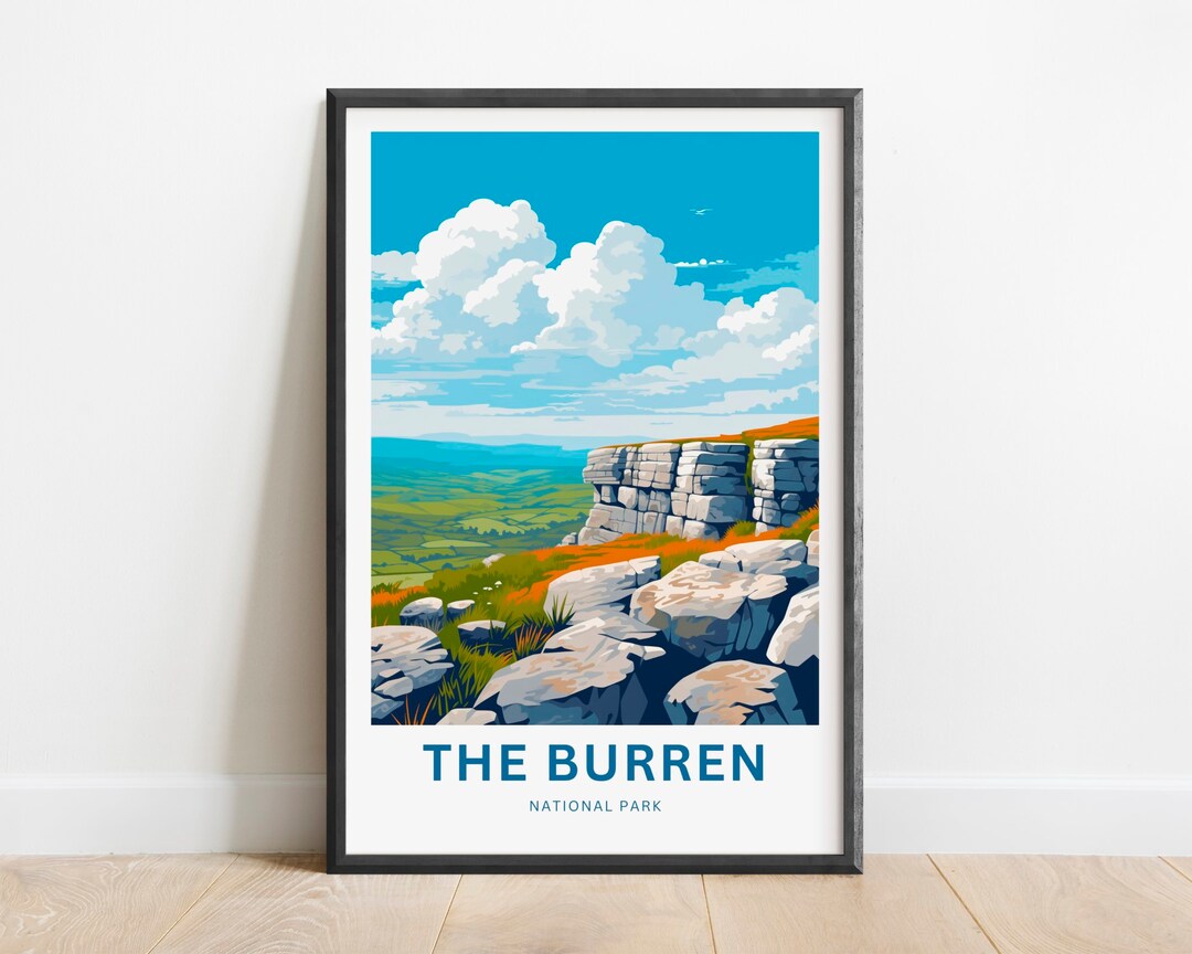 The Burren National Park Travel Print Burren National Park Poster ...