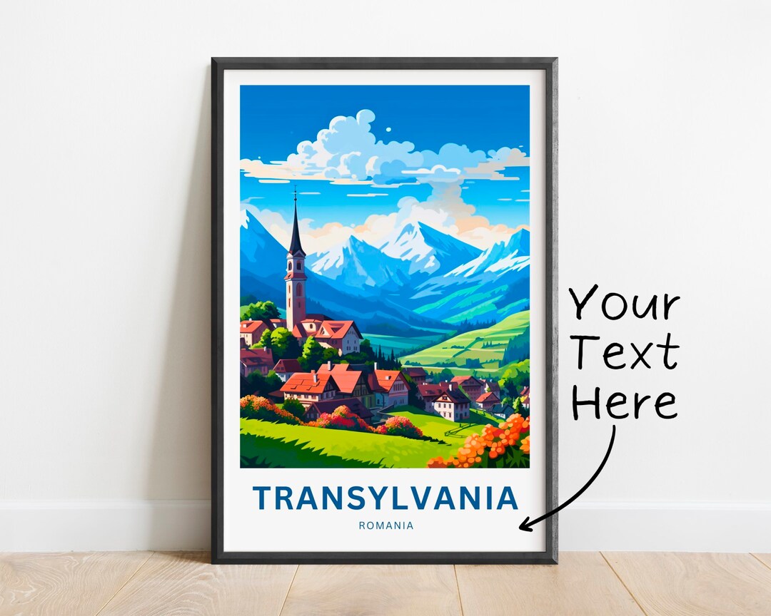 Personalized Transylvania Travel Print Transylvania Poster, Romania ...