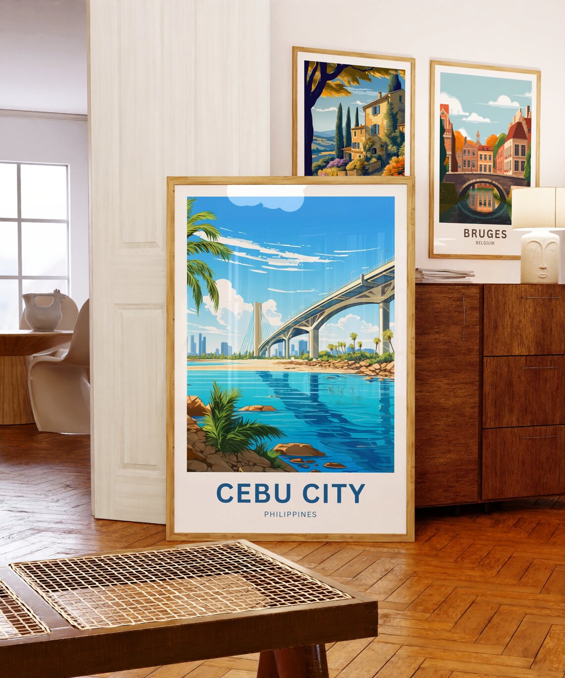 Personalized Cebu City Travel Print - Cebu City Poster, Philippines ...