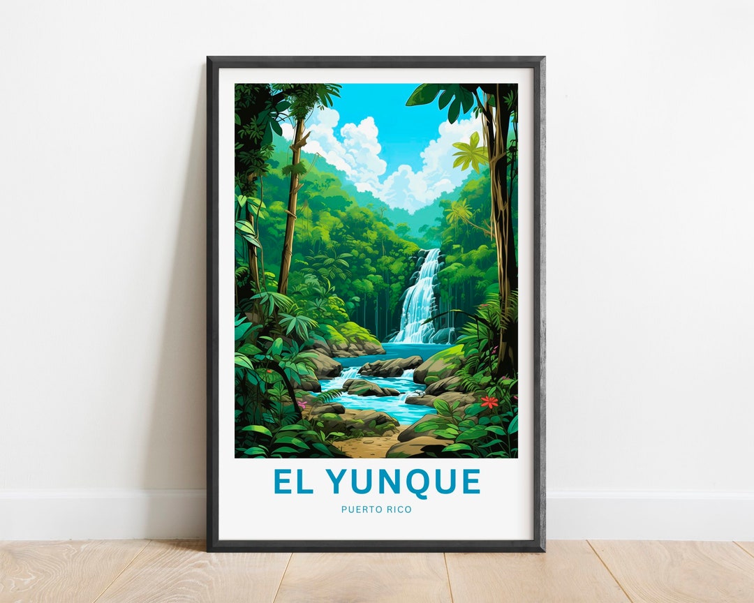El Yunque Travel Print El Yunque Poster, El Yunque National Forest ...