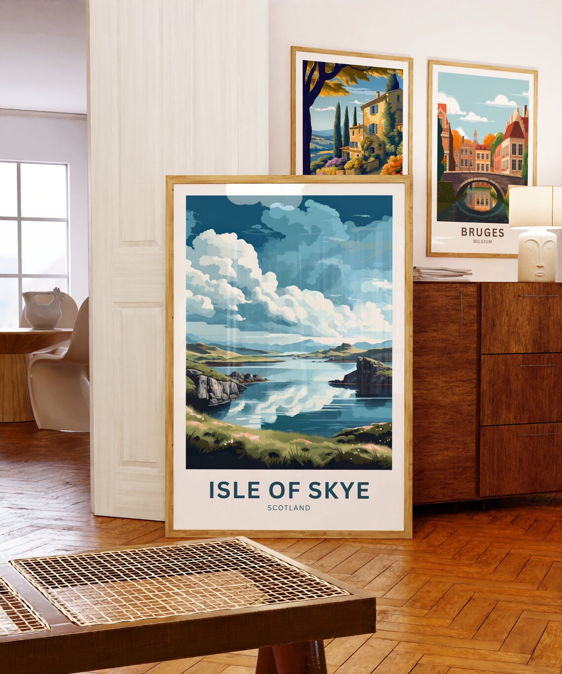 Isle of Skye Travel Print - Isle of Skye Poster, Scotland Wall Art ...
