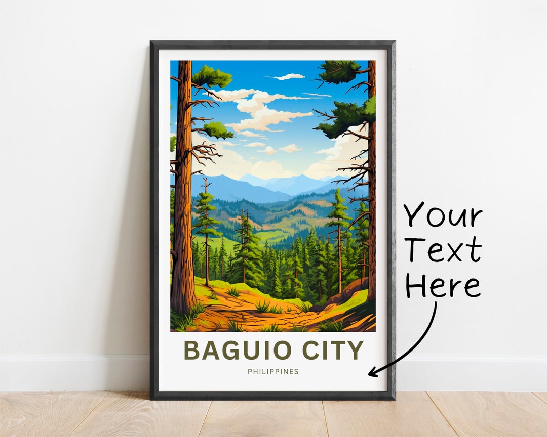 Personalized Baguio Island Travel Print Baguio Island Poster ...