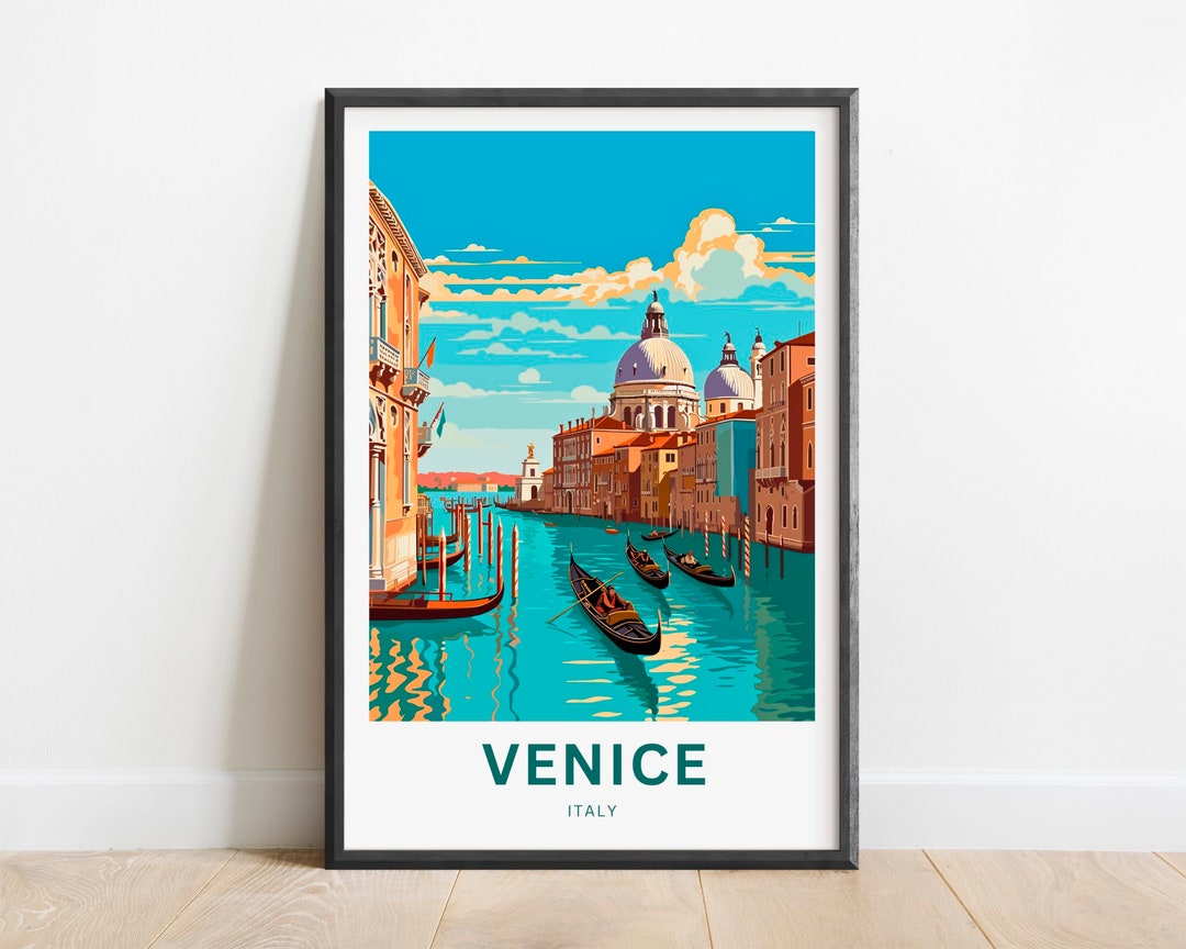 Venice Travel Print - Venice Poster, Italy Wall Art, Framed Present ...