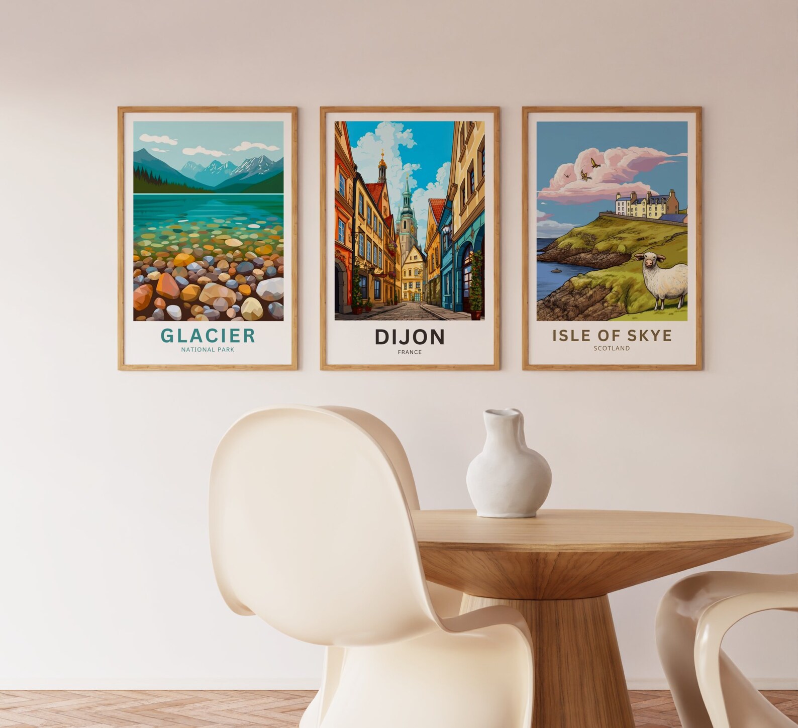 Dijon Travel Print - Dijon Poster, France Wall Art, Framed Present ...