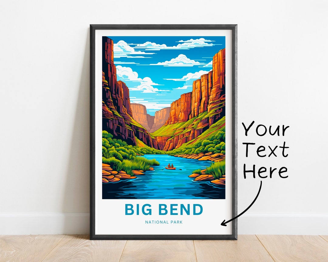Personalized Big Bend National Park Travel Print - Big Bend Poster ...