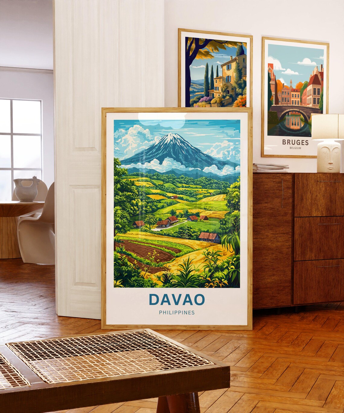 Davao Travel Print - Davao Poster, Philippines Wall Art, Framed Present ...
