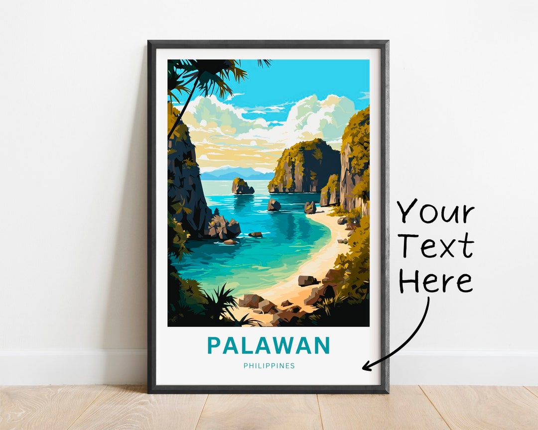Personalized Palawan Travel Print - Palawan Poster, Philippines Wall ...