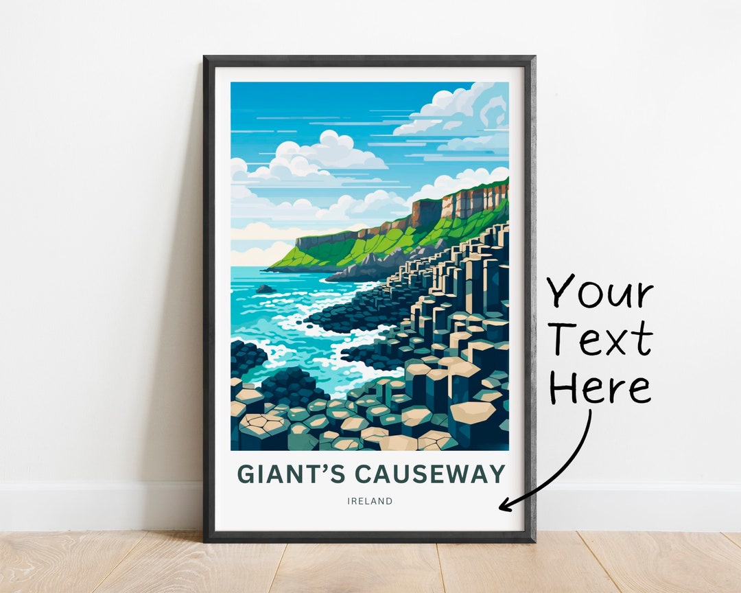 Personalized Giant's Causeway Travel Print - Giant's Causeway Poster ...