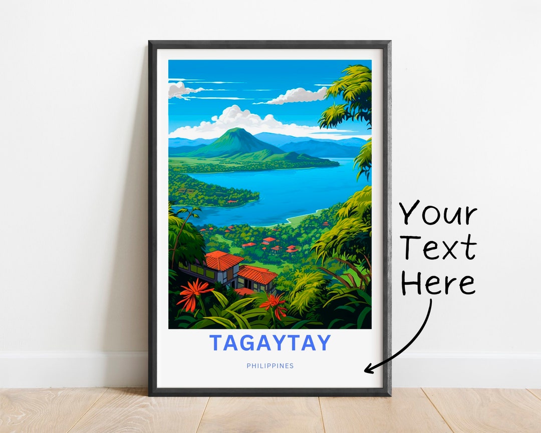 Personalized Tagaytay City Travel Print - Tagaytay City Poster ...