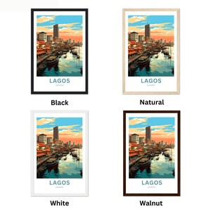 Lagos Print Lagos Poster, Nigeria Wall Art, Framed Present, Gift ...