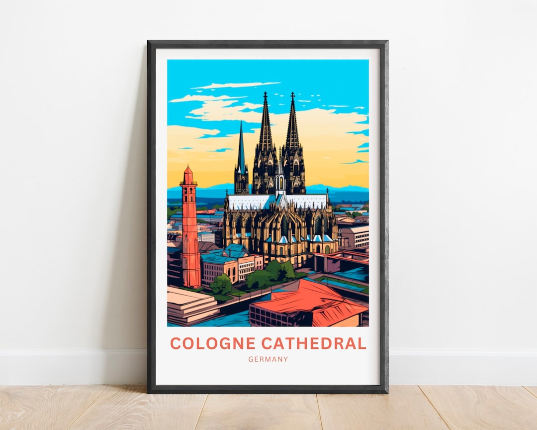 Cologne Cathedral Print Cologne Cathedral Poster Germany - Etsy