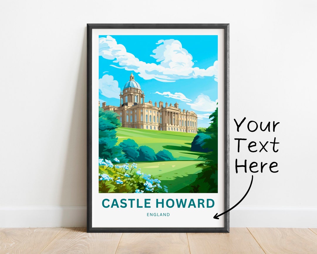 Personalized Castle Howard Travel Print - Castle Howard Lake Poster ...