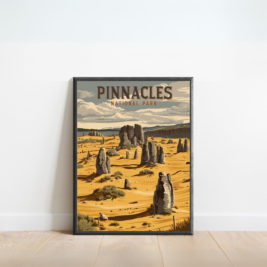 Pinnacles National Park Vintage Travel Poster - Pinnacles Print ...