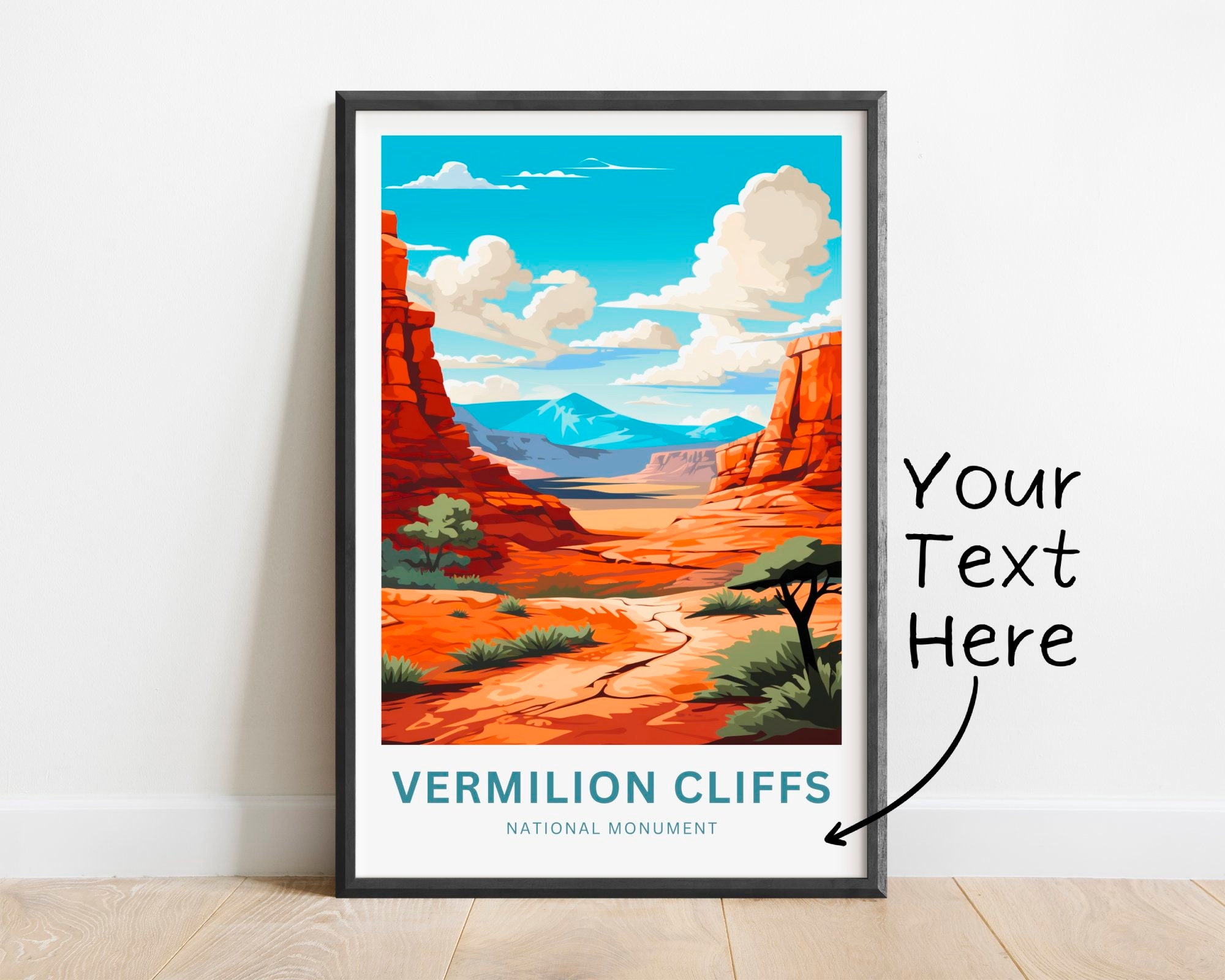 Personalized Vermilion Cliffs Travel Print Vermilion Cliffs Poster ...