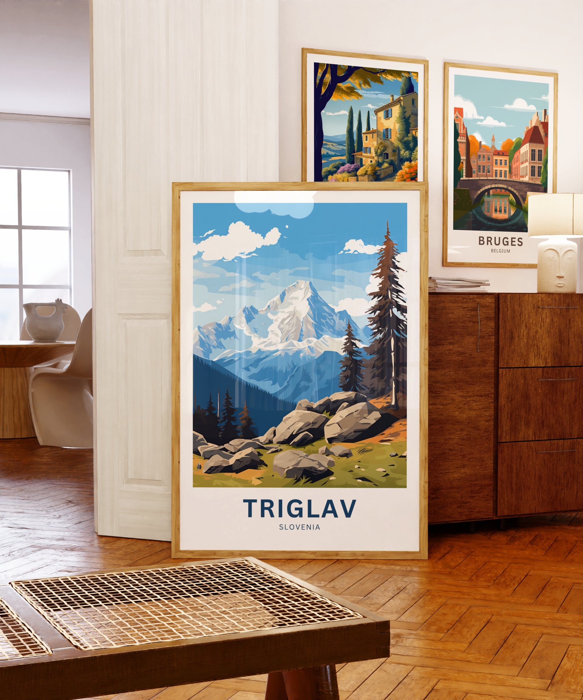 Triglav Travel Print Triglav Poster, Slovenia Wall Art, Framed Present ...