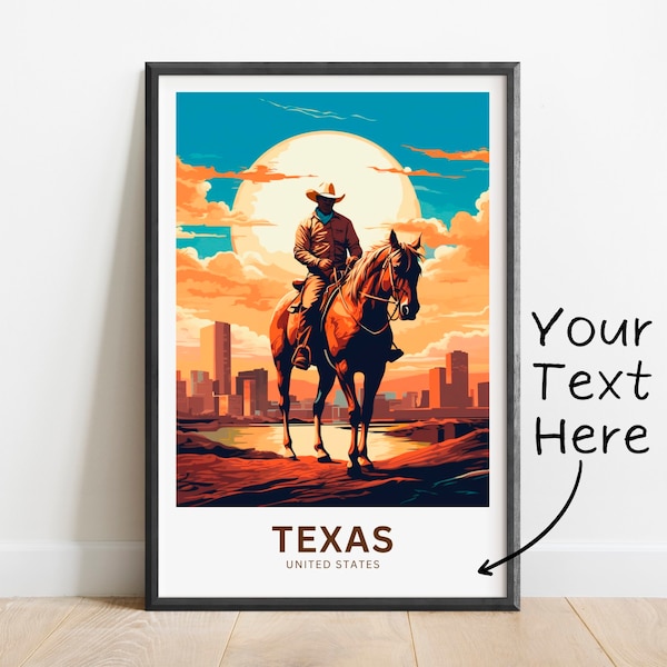 Texas Poster - Etsy