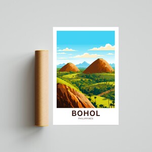 Bohol Travel Print - Bohol Poster, Philippines Wall Art, Framed Present ...