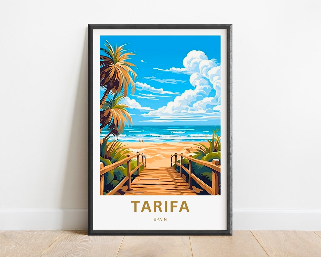 Tarifa Travel Print - Tarifa Travel Poster, Spain Wall Art, Wall Decor ...