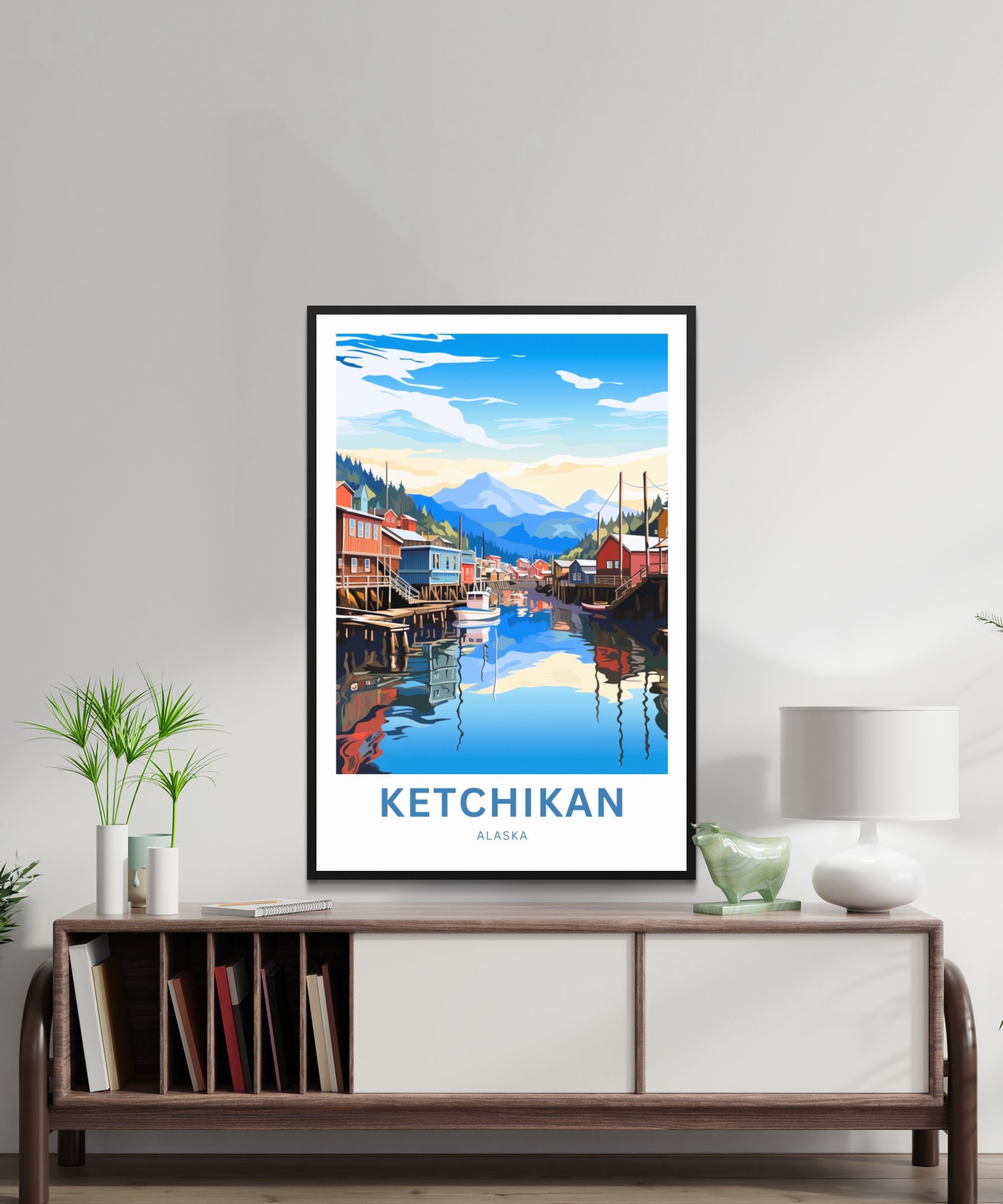 Ketchikan Travel Print Ketchikan Poster Alaska Wall Art - Etsy