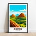 Bohol Travel Print - Bohol Poster, Philippines Wall Art, Framed Present ...