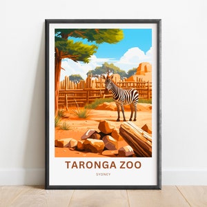 Taronga Zoo Travel Print - Taronga Zoo Poster, Sydney Wall Art, Framed ...