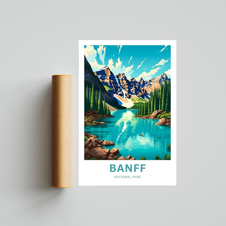 BANFF Travel Print BANFF Poster National Park Wall Art - Etsy Australia