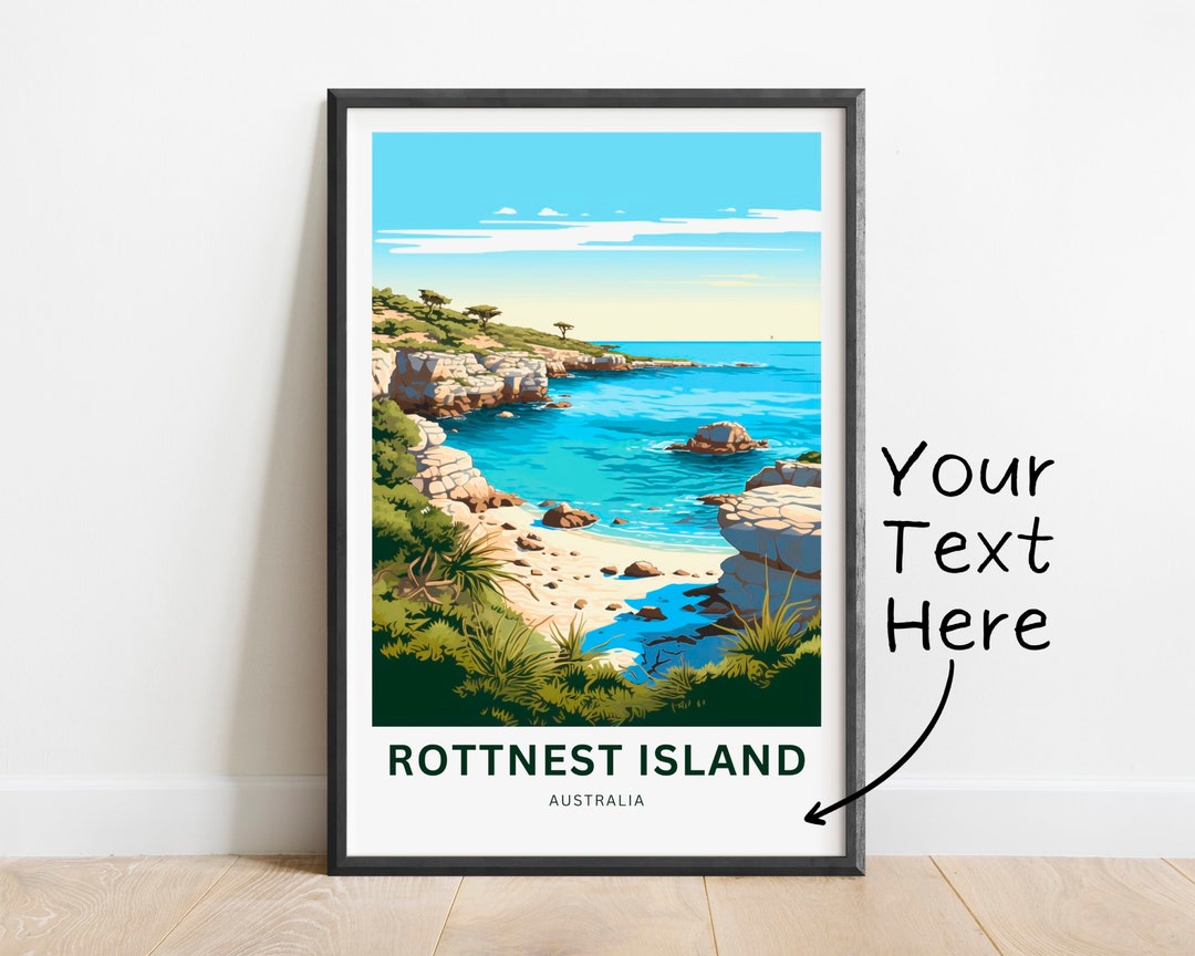 Personalized Rottnest Island Travel Print - Rottnest Island Poster ...