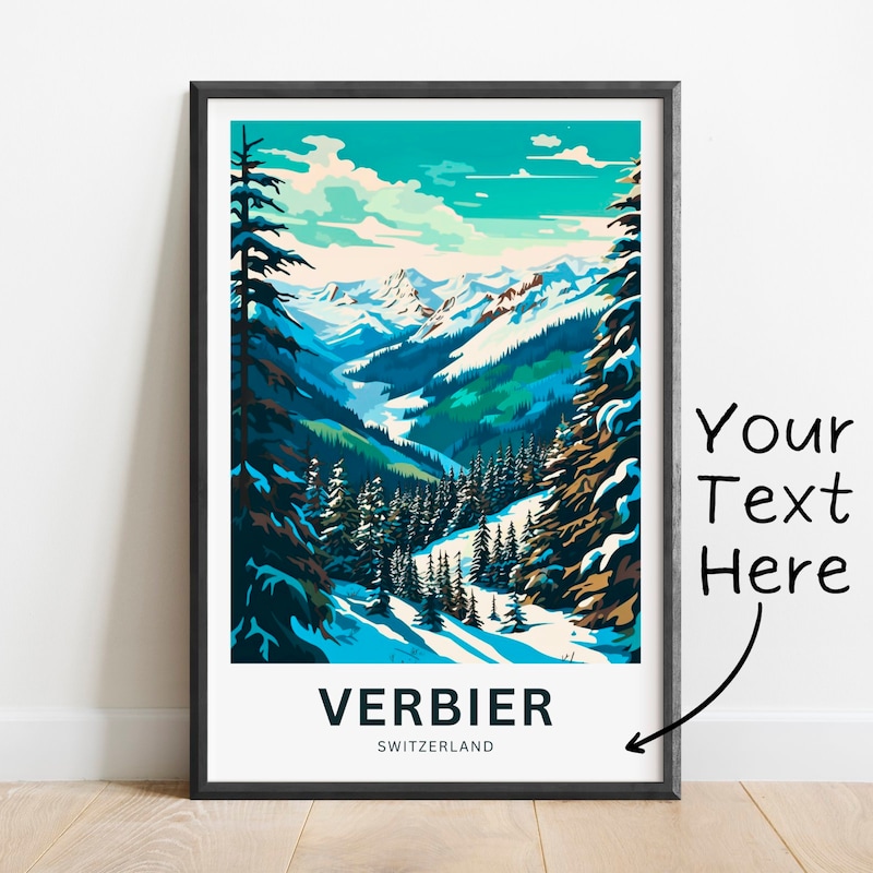 Verbier Poster - Etsy