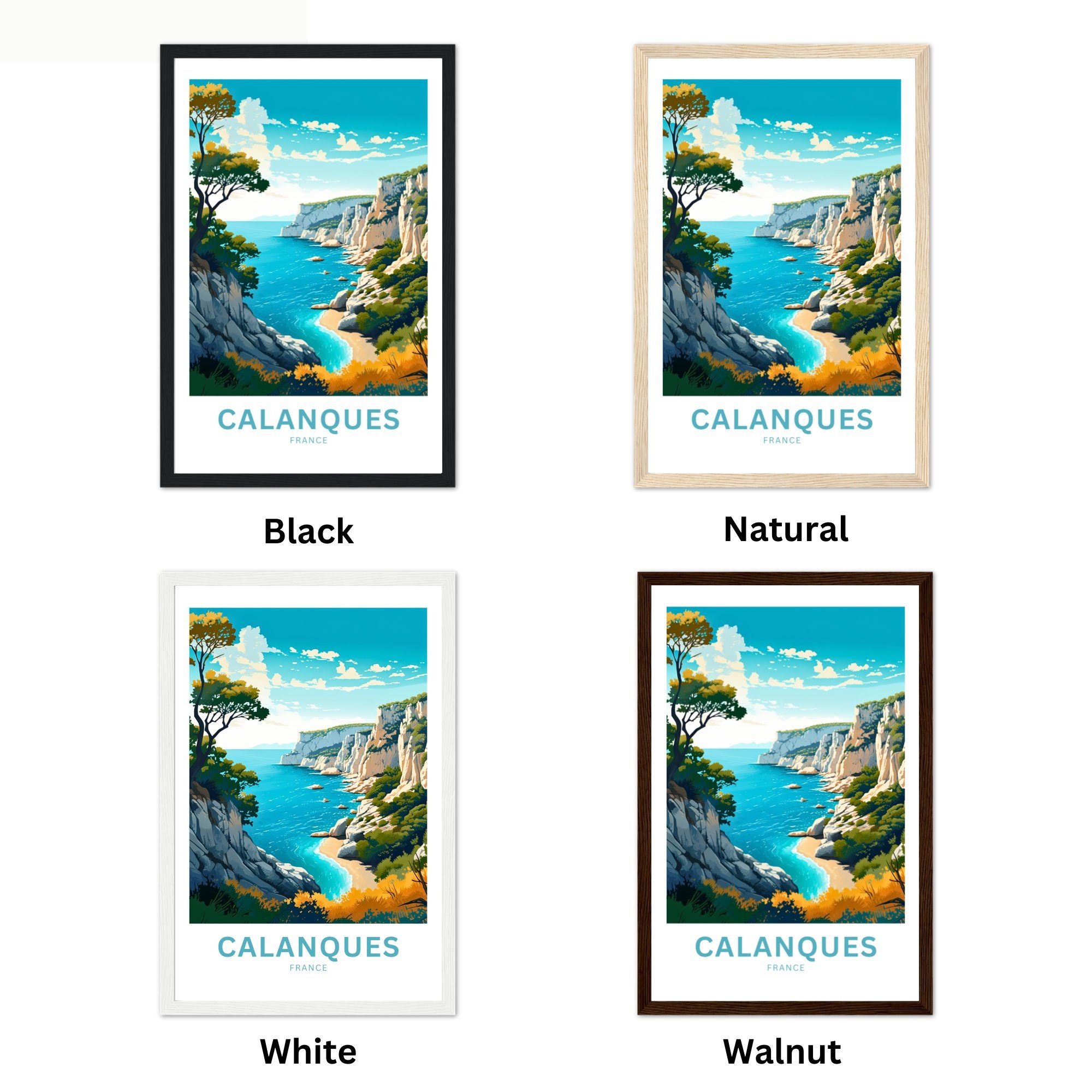 Calanques Travel Print Calanques Poster France Wall Art - Etsy