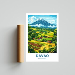 Davao Travel Print - Davao Poster, Philippines Wall Art, Framed Present ...